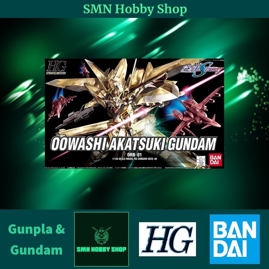HG 1/144 Oowashi Akatsuki Gundam Gold Coating 040 Gunpla Gundam Toys ...