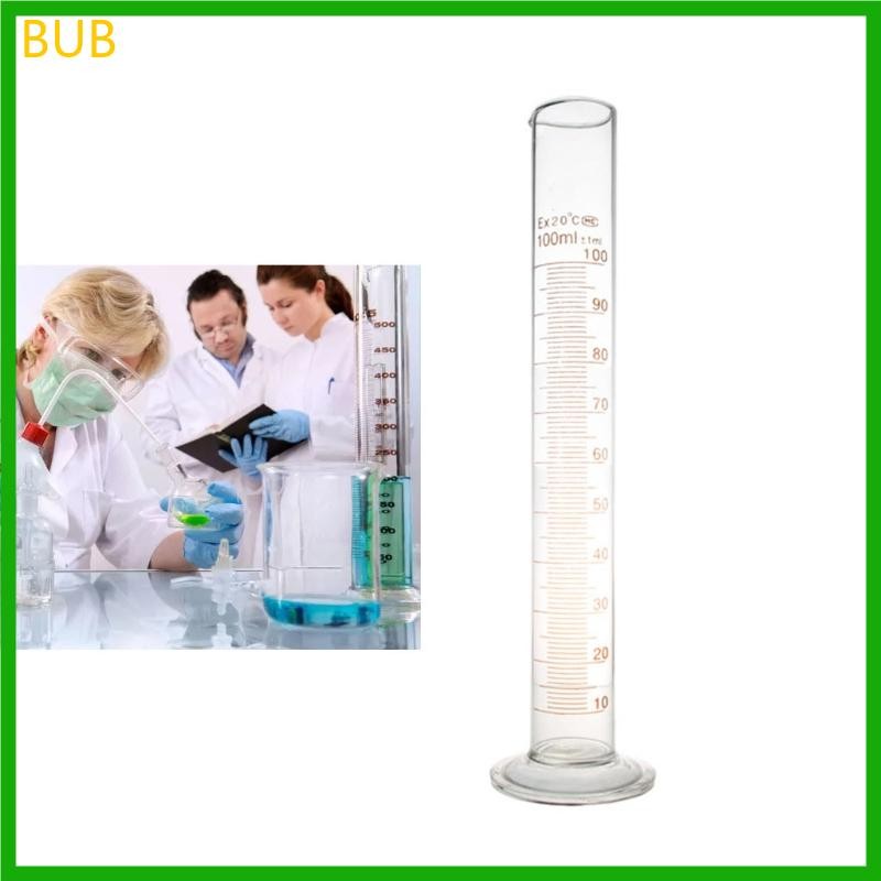 BUB 100 Glass Graduated Cylinder Measuring Single Metric Scale for ...