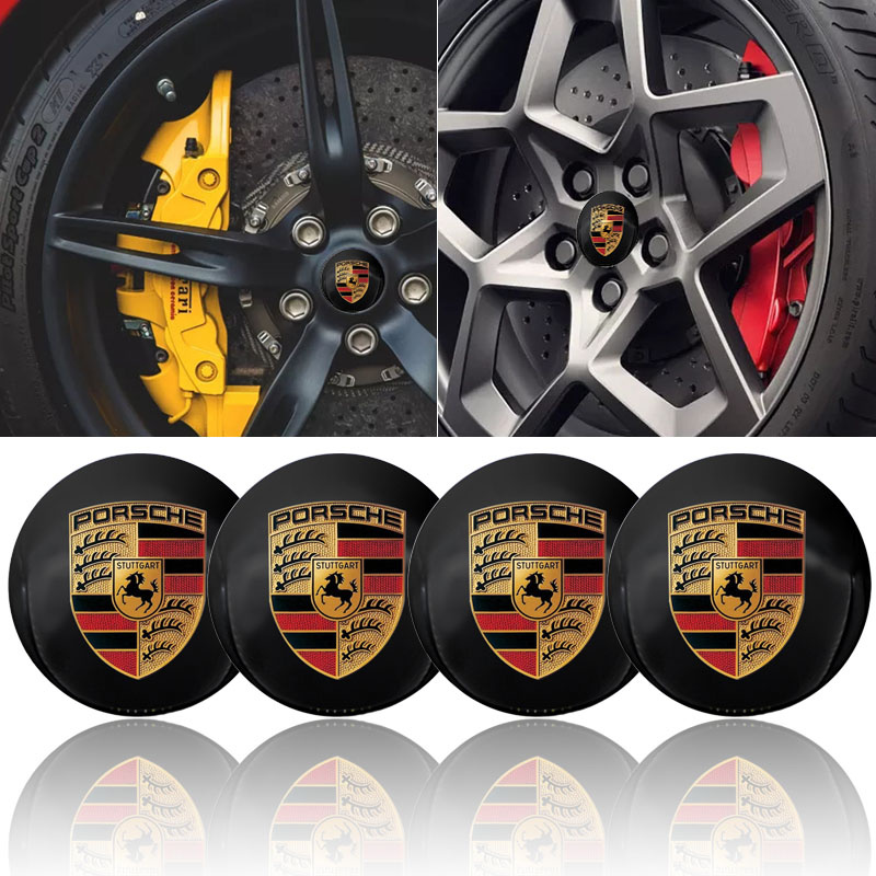 4Pcs 56mm Car Wheel Center Hub Cap Badge Emblem Decal Wheel Sticker For ...