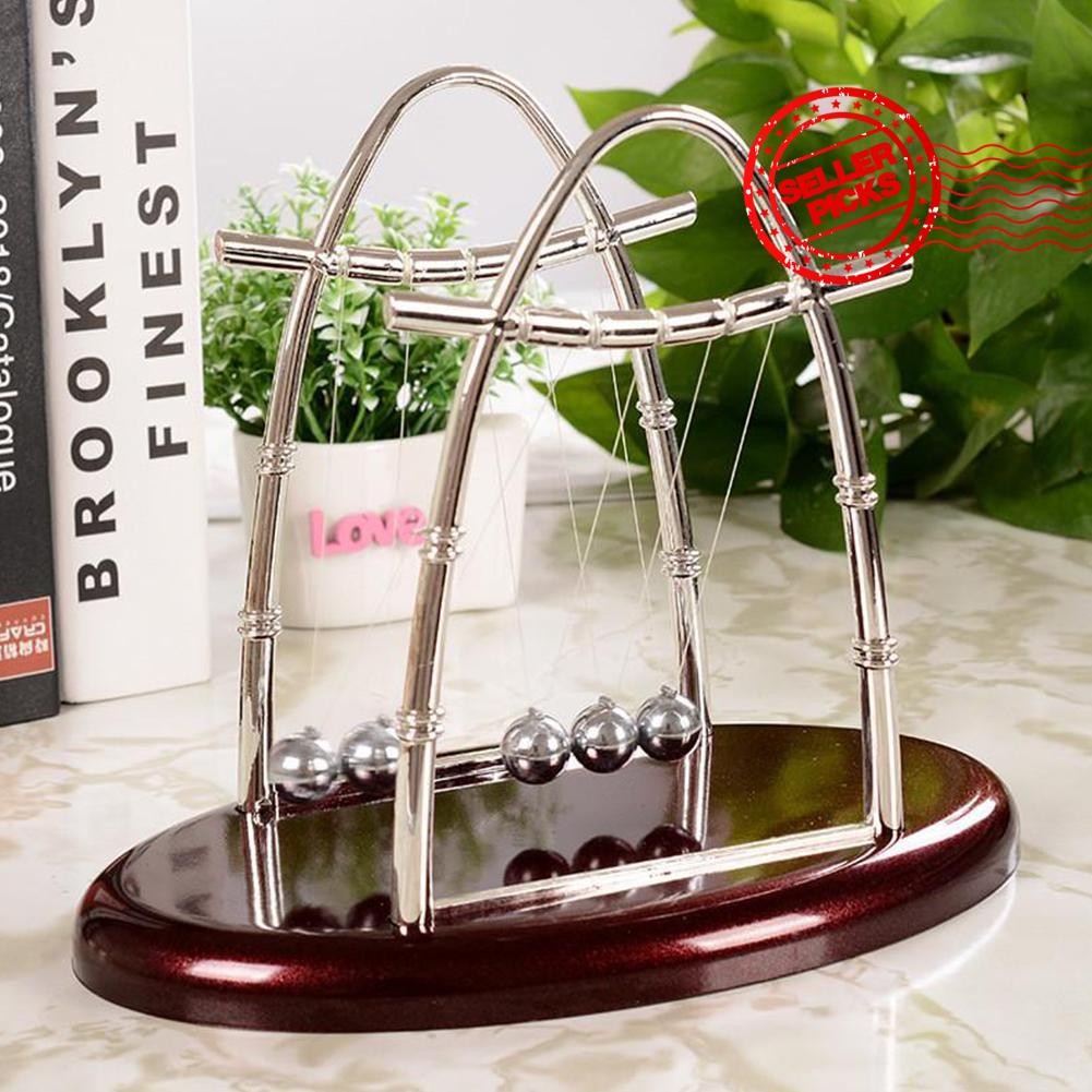 Crafts Newton's Cradle Desk Table Decor Metal Pendulum Pendulum Newton ...