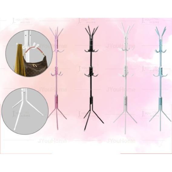 Penyangkut Besi Untuk Baju Handbag Beg Topi 12 Hooks Hanging Pole ...