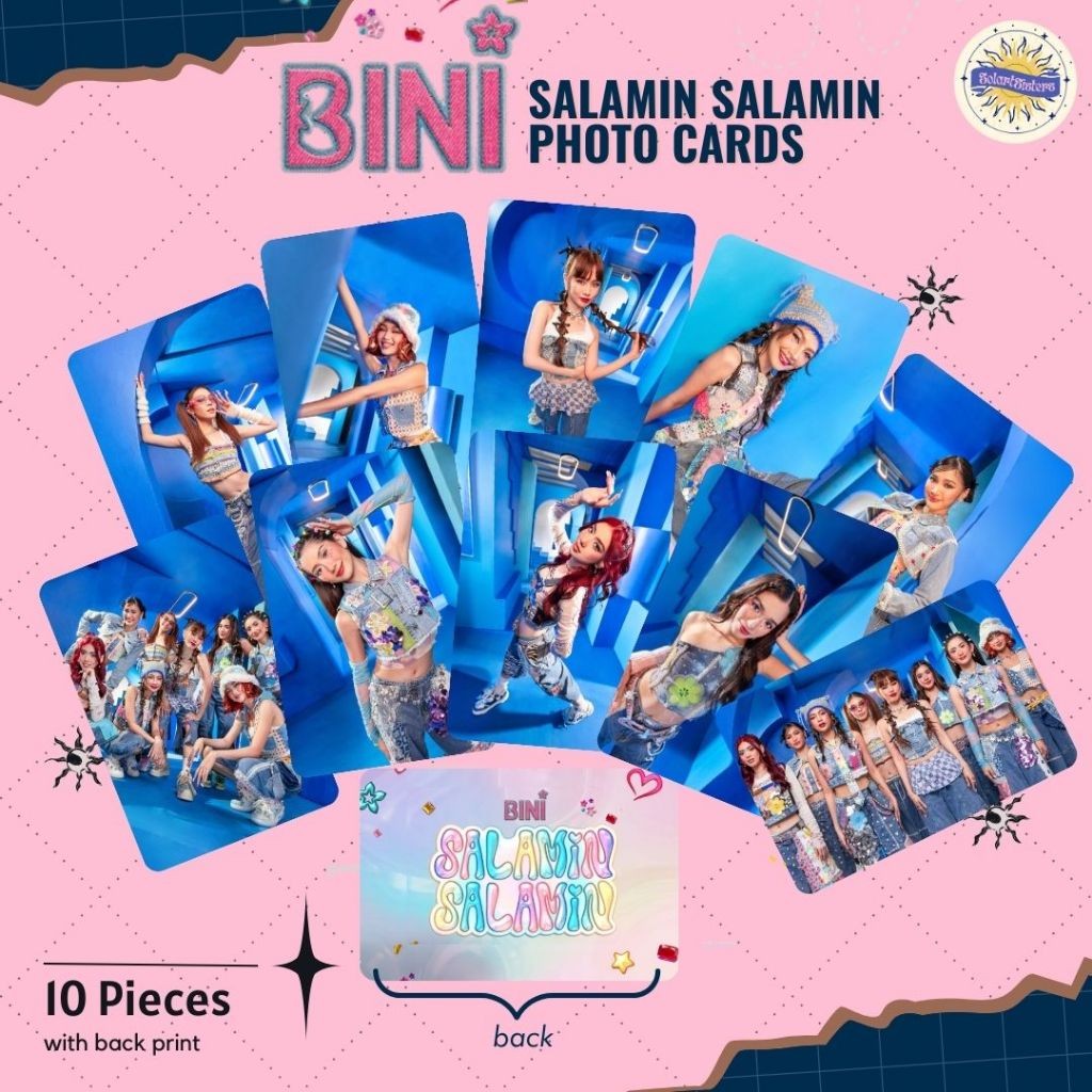 Modess X BINI laminated photocards photo card blooms pc mikha maloi ...