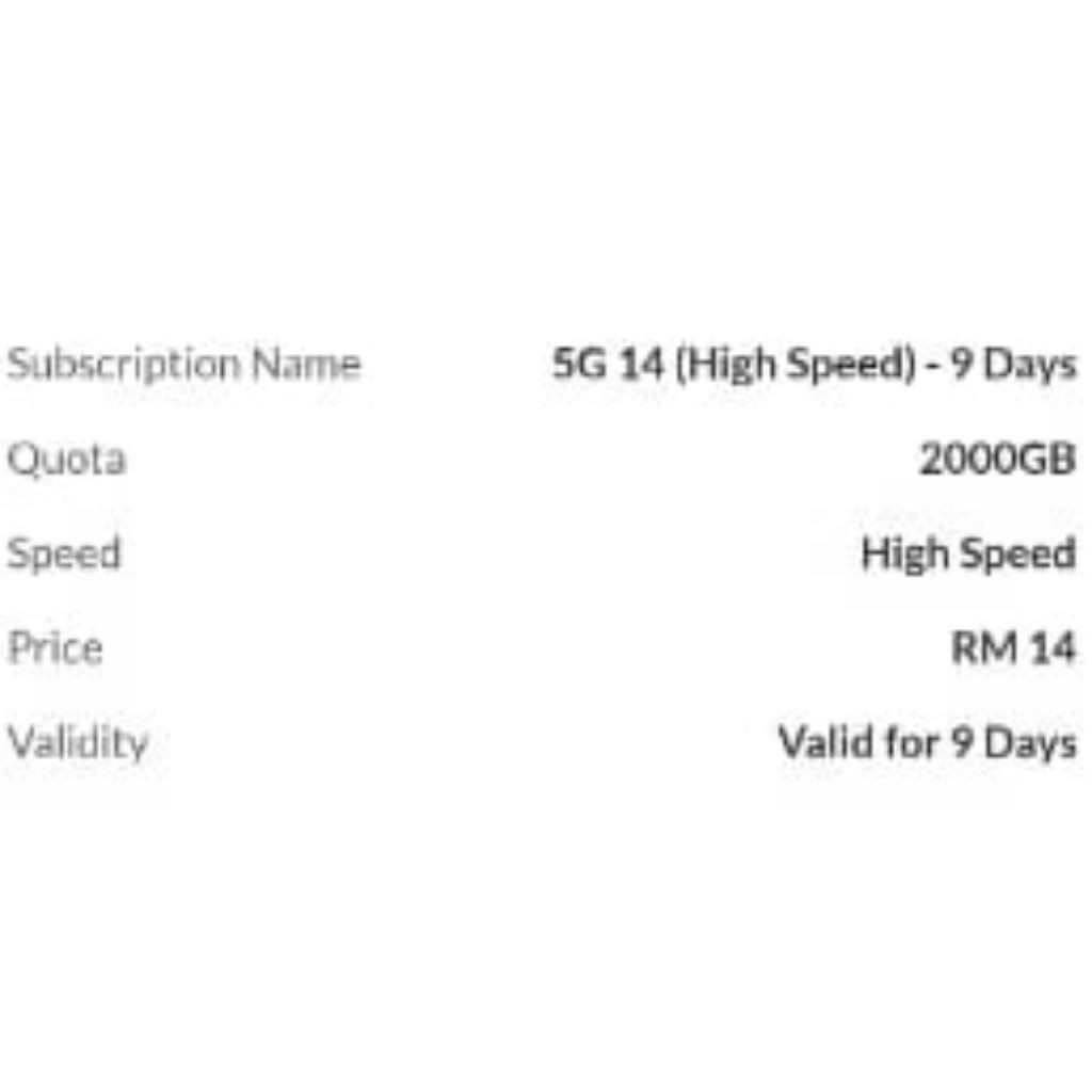 Digi Sim Card RM14 2000GB | Simkad Prepaid CelcomDigi 4G 5G High Speed ...