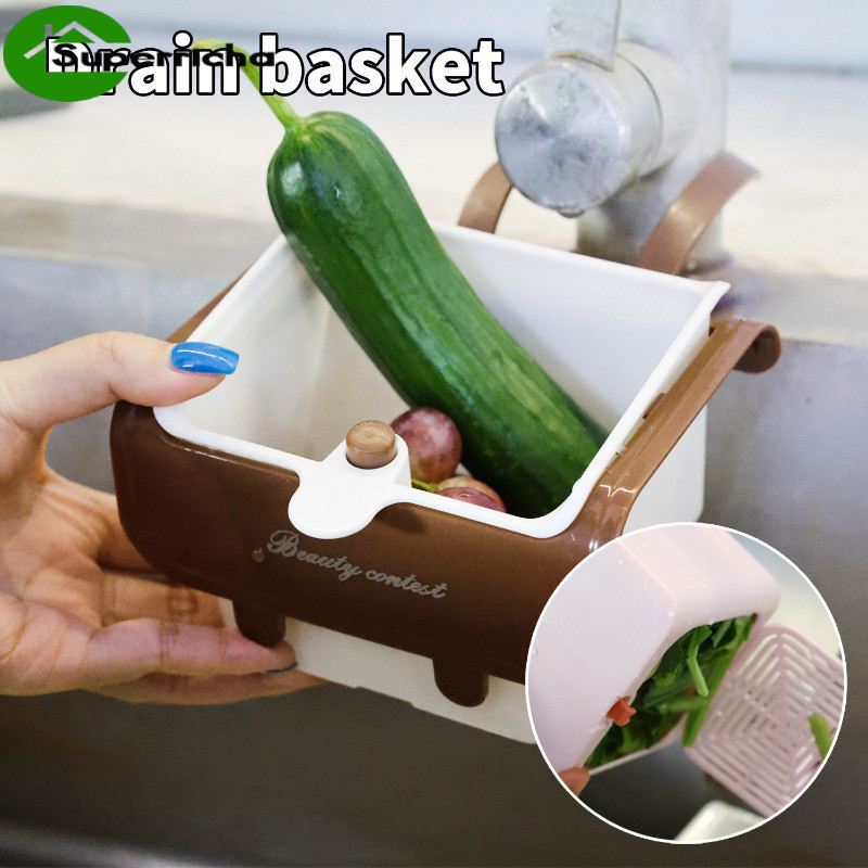 Food Waste Collector, Premium ABS Sink Filter Basket - One Click Open ...