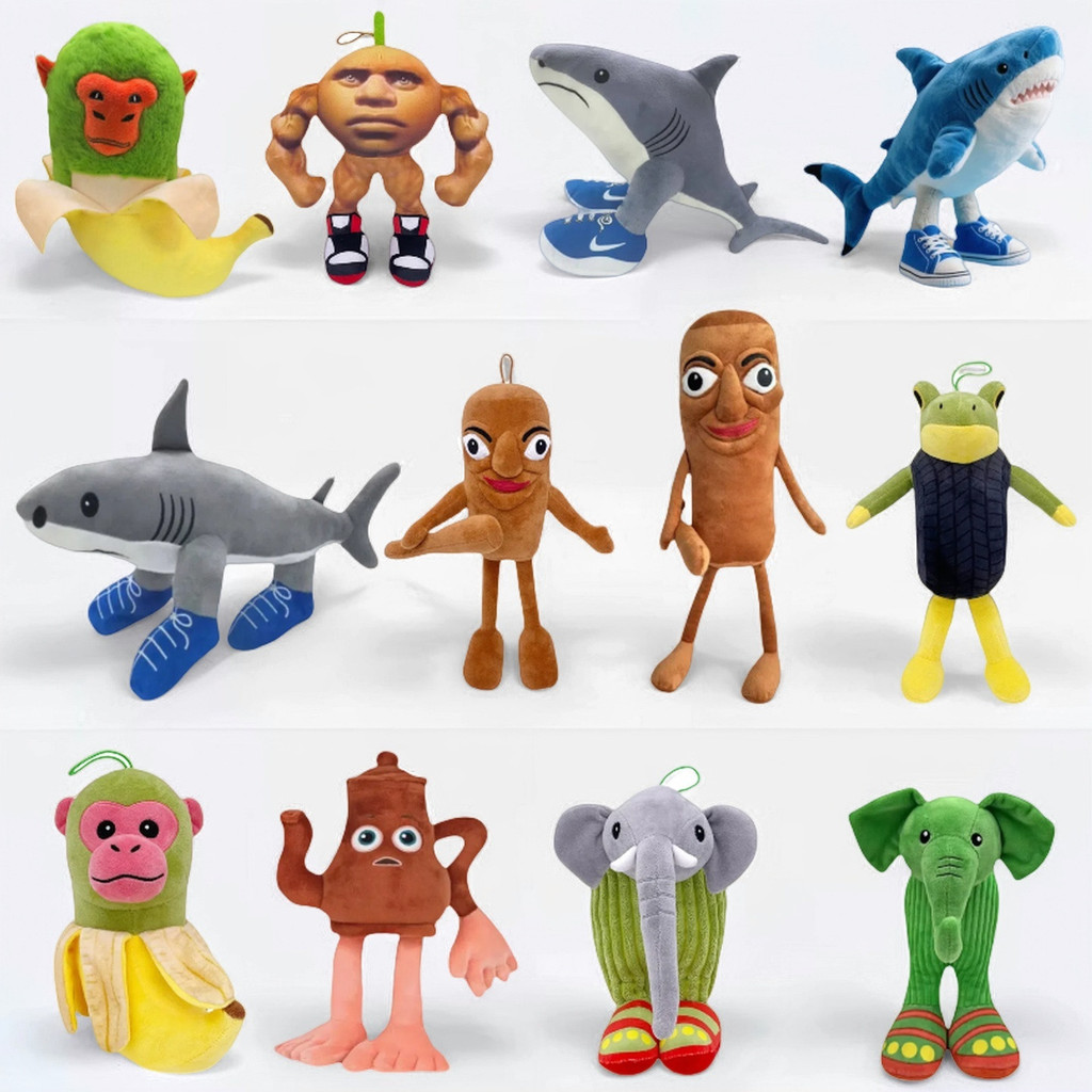 AI American Tung Tung sahur Plush Toy tung tung sahur Shark Stick Doll ...