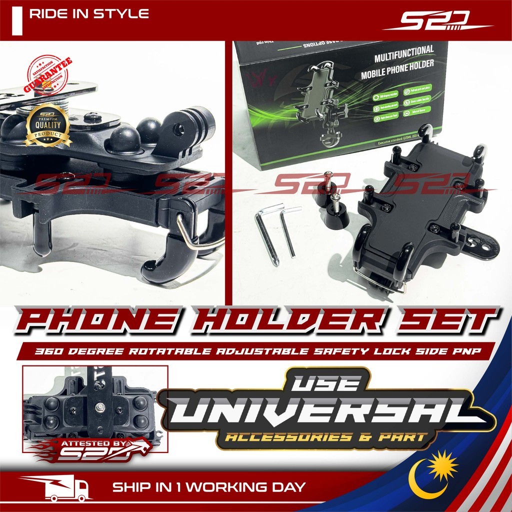 Phone Holder STS RS150R RS-X NVX Universal Use 360 Degree Rotatable ...