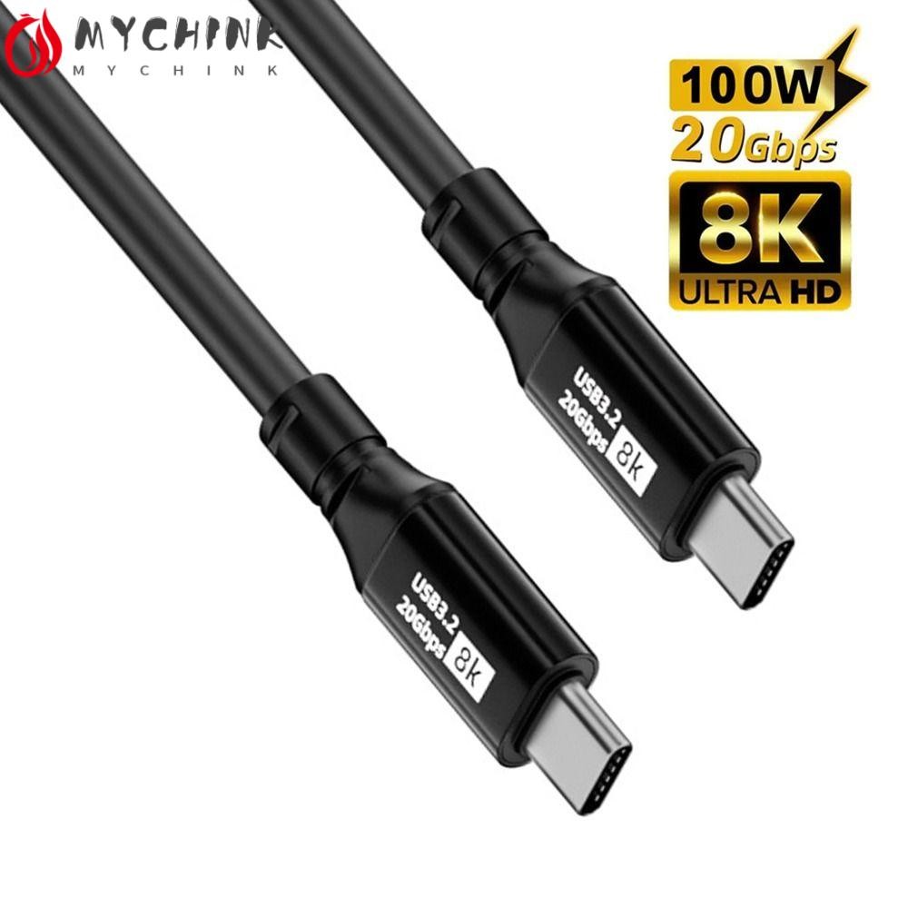CHINK Fast Charging Line, PD 100W UHD USB 3.2 Type-C to Type-C Cable ...