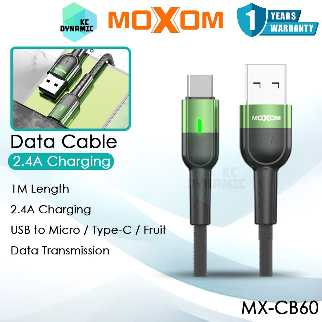Moxom MX-CB60 Auto Power Off Cable 2.4A Data Cable Auto Off Cable ...