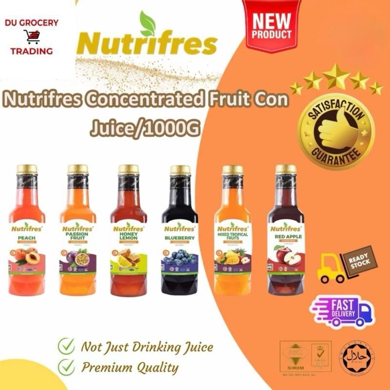 Nutrifres Bes Minuman Blueberry 1000ml Nutrifresh 1 Liter / Fruit Juice ...