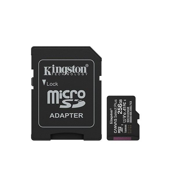 Kingston Canvas Select Plus microSD Card 64GB 128GB 256GB UHS-I U1 V10 A1 SD Adapter Included ...