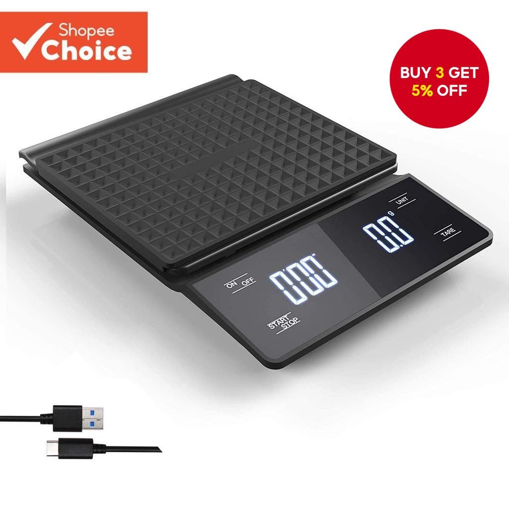 Lcd Display Kitchen Scales Electronic Scale With Timer 3Kg/0.1G High ...