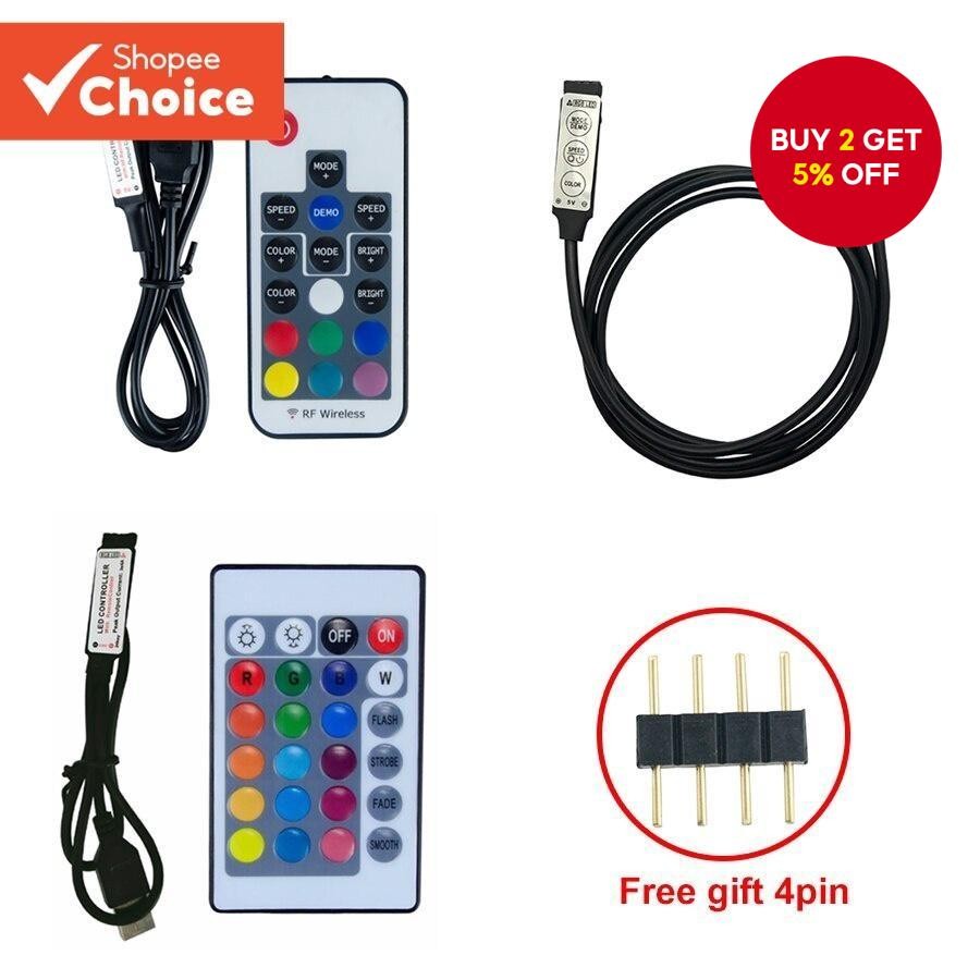 LED Strip light RGB USB Led Strip IR RF Bluetooth Remote Controller ...
