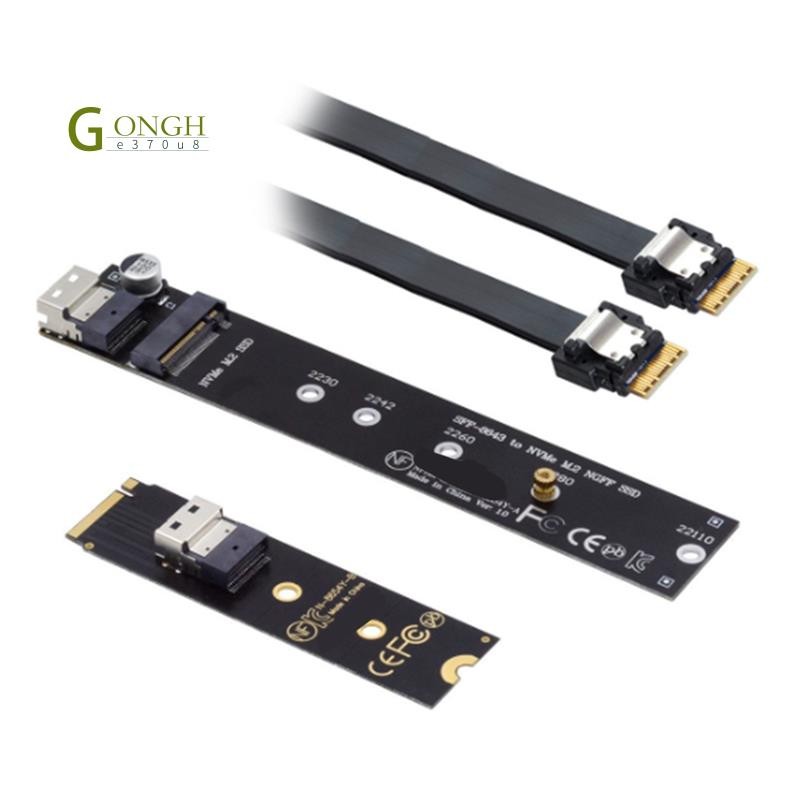NGFF M.2 NVME M-Key SSD Male to Female Extension Cable 40cm with SFF ...