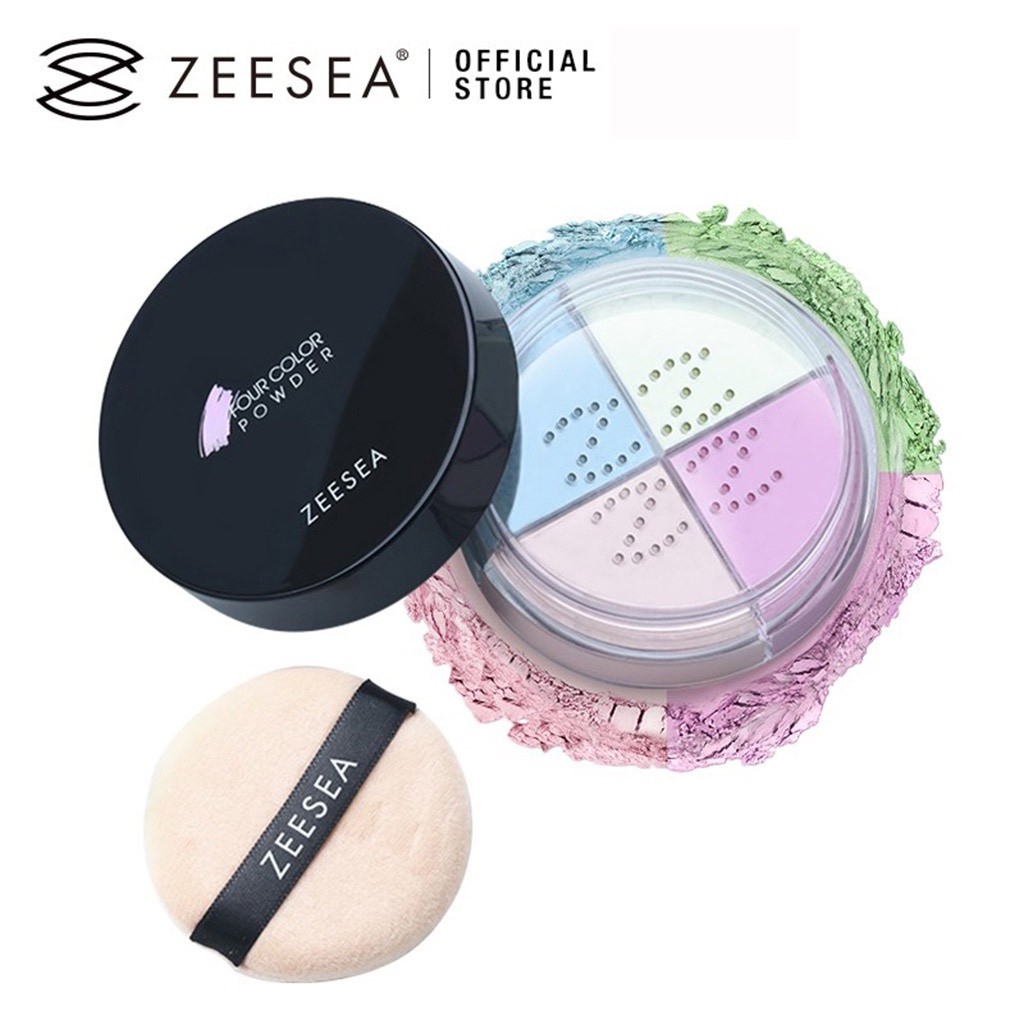ZEESEA 4 Colors Loose Powder makeup powder Waterproof Oil Control Long ...