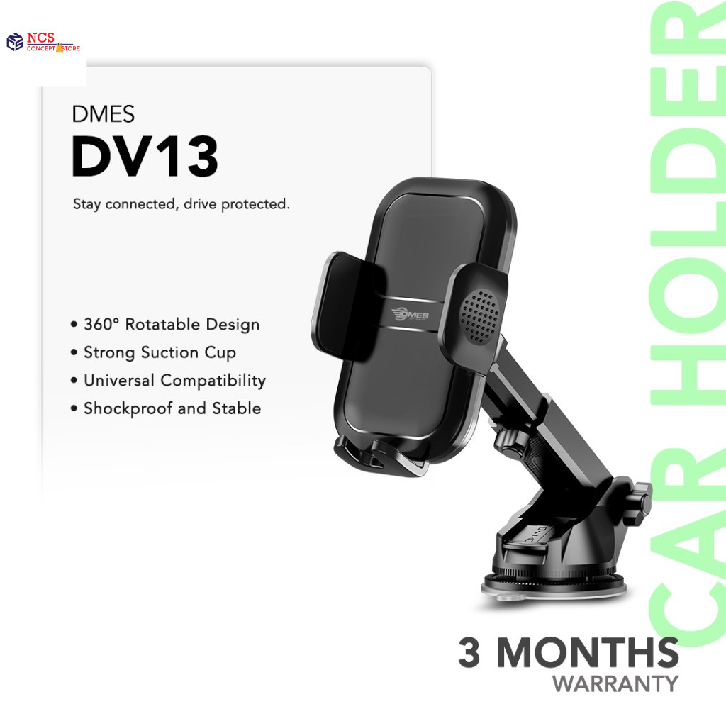 Dmes DV13 Car Phone Holder Universal Mount for iP Android Adjustable Angle Strong Suction ...