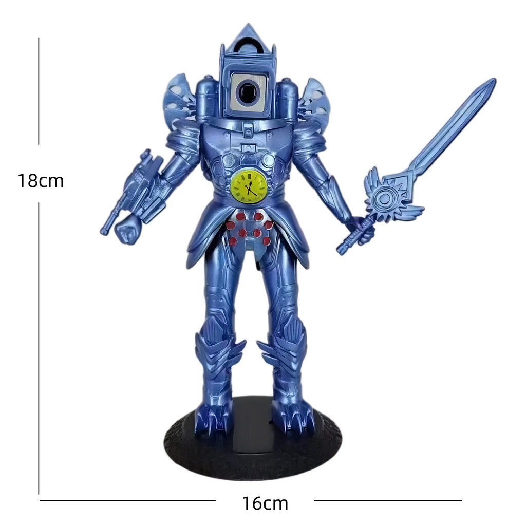 Toys Skibidi Toilet TV Man Clockman Figurine Titan Drill Man Speakerman ...