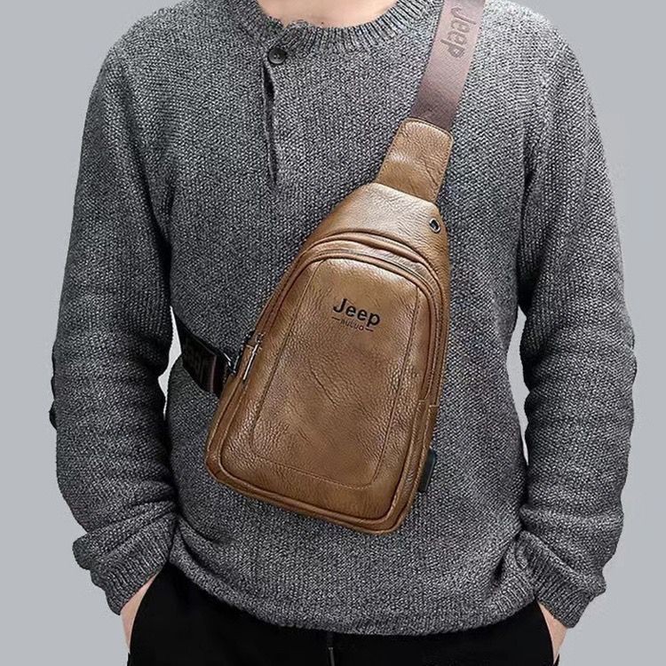 Jeep Beg Sandang Lelaki Viral Pu Leather Men Sling bag Crossbody bag ...