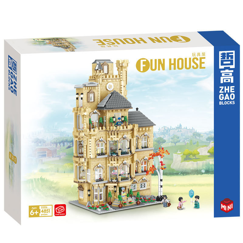 Handmade Vintage Street Lego Bear Building Blocks Educational Assembled ...