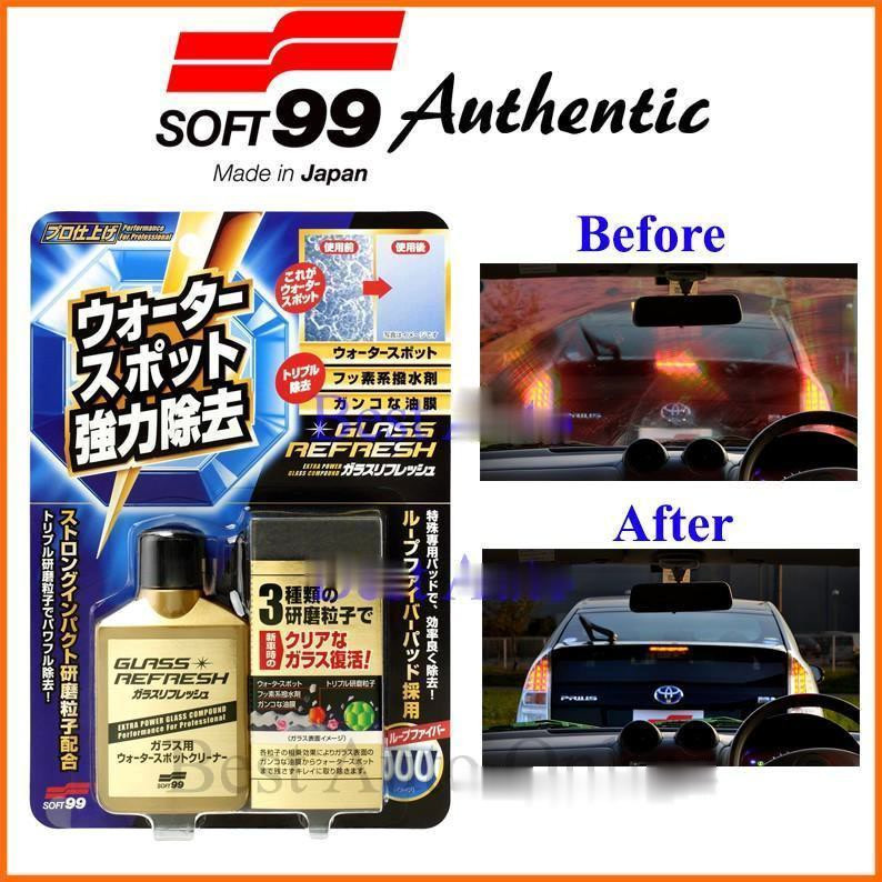 JYK SOFT99 Watermark Remover | SOFT 99 Glass Stain Cleaner - Glass Refresh 80ml | Shopee Malaysia