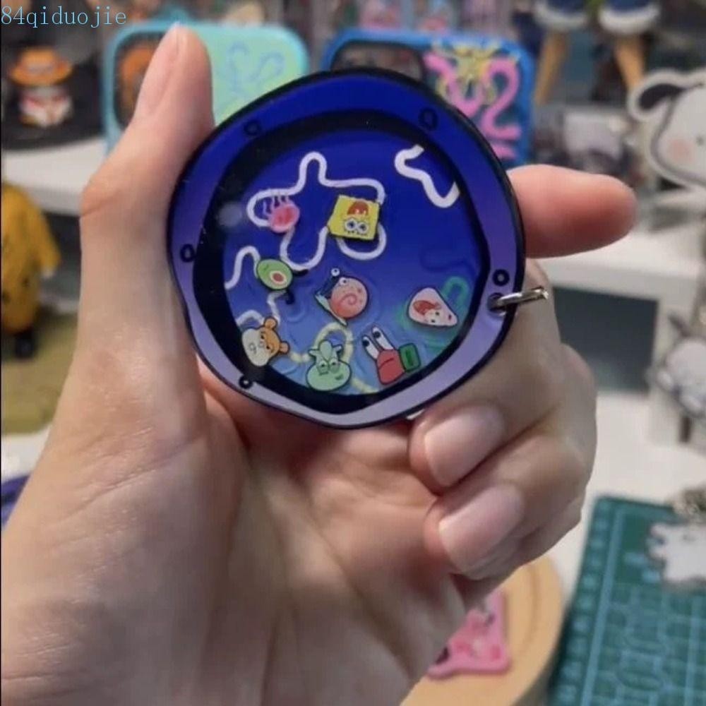 QIDUOJIE SpongeBob Keychain, Transparent Acrylic Rocking Toys, Cute ...