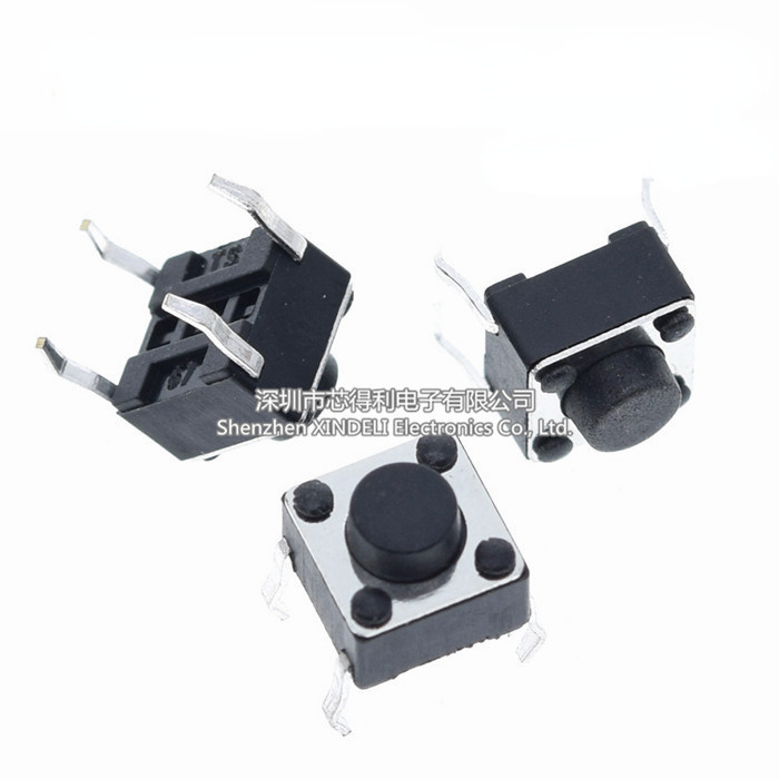 6 * 6 * 5MM Push Button Push Button Micro Switch Copper Pin 4 Pin ...