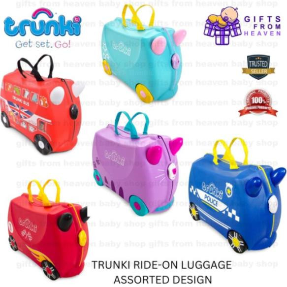 TRUNKI RIDE-ON LUGGAGE ASSORTED DESIGN | Shopee Malaysia