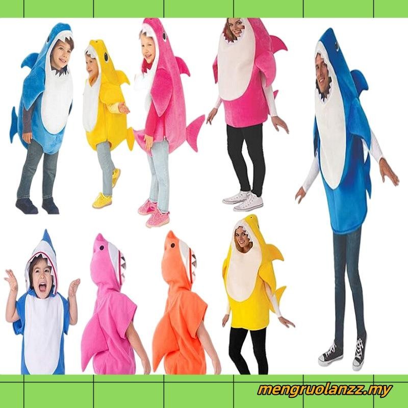 Ready StockBaby Shark Cosplay Costume Children Kids Baby Shark Theme ...