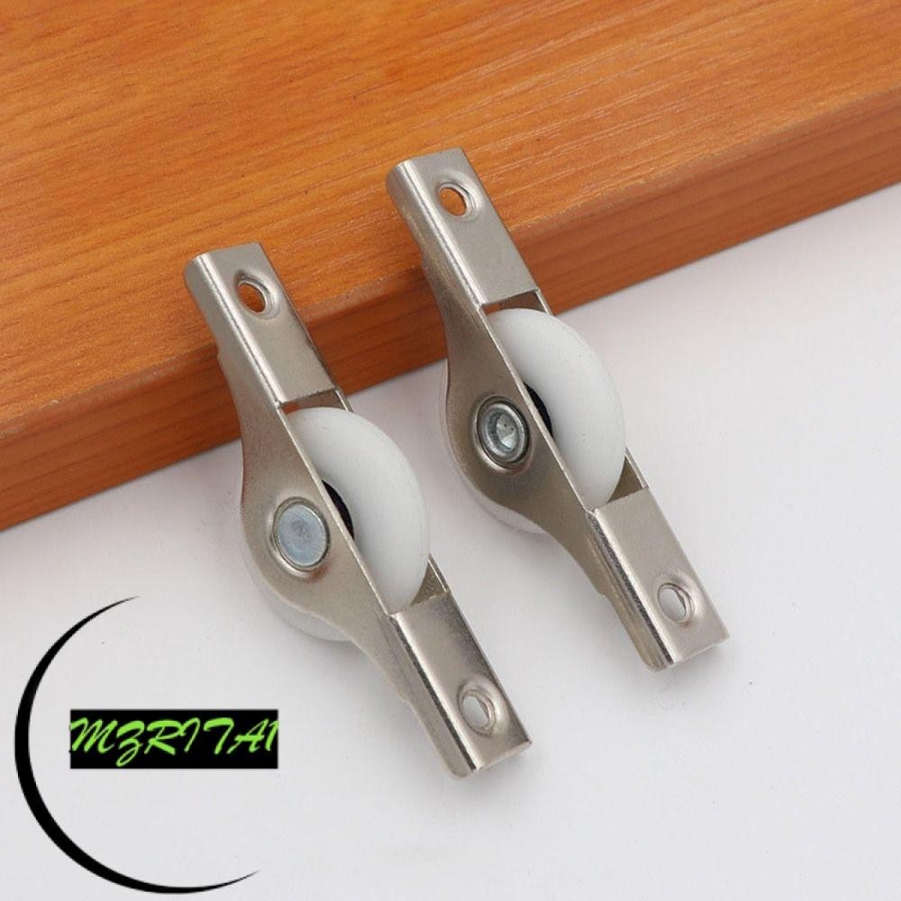 MARITA1 Barn Door Rollers, Iron Silver Sliding Door Bottom Pulley ...