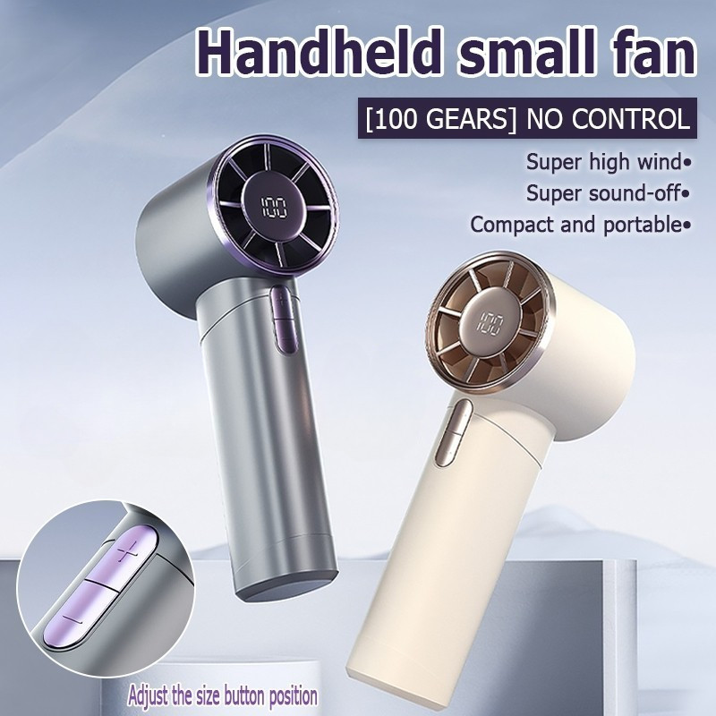High-speed Handheld Turbo Fan Portable Bladeless Fan 100 Level ...