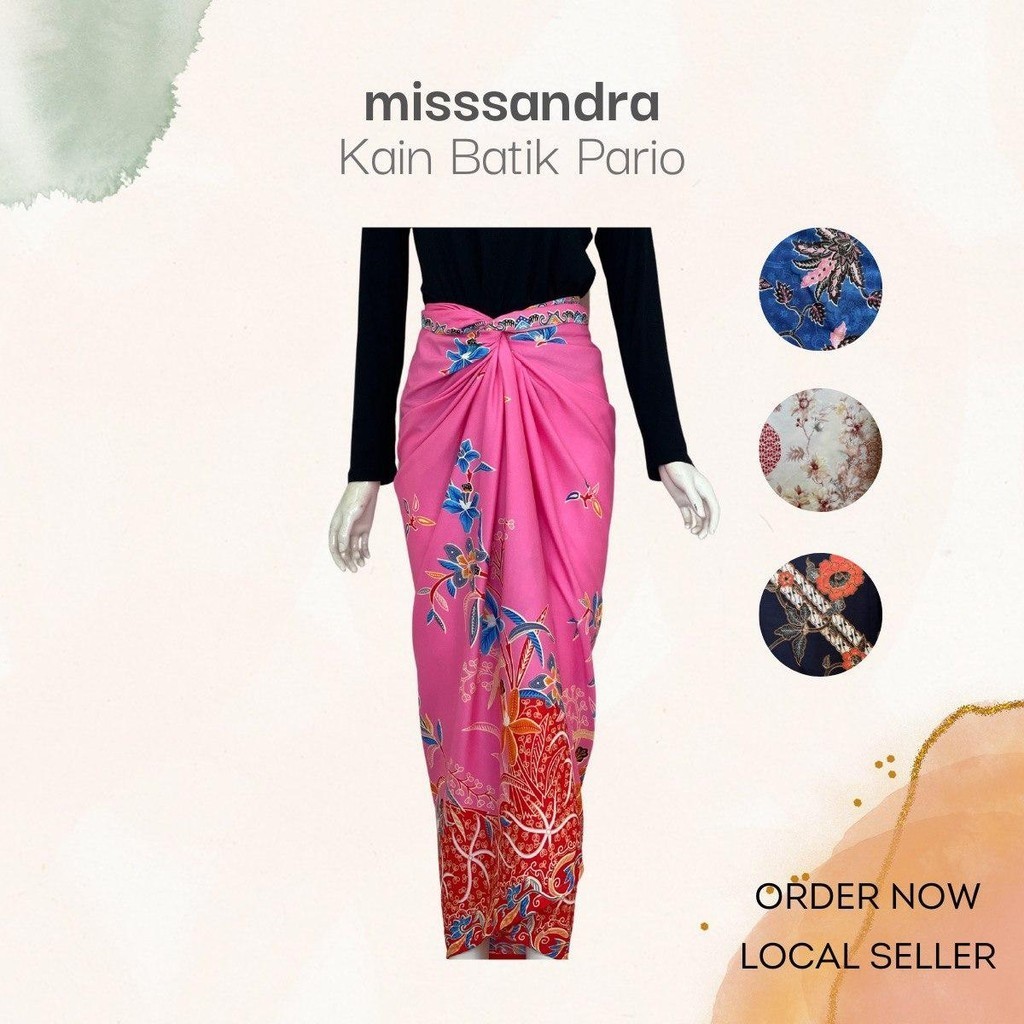 MISSSANDRA KAIN BATIK PARIO SKIRT / FREE SIZE | Shopee Malaysia