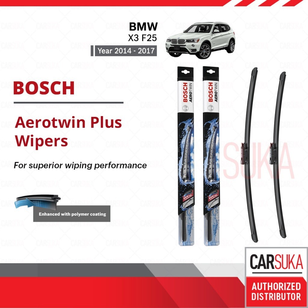 Bosch Aerotwin Plus Multi Clip Wiper Set for BMW X3 F25 (26"/20 ...