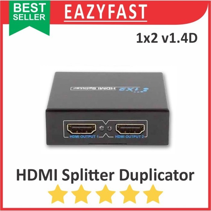 Hdmi Switch Splitter Duplicator Input Output 2 Port Cable Split Select Selector Duplicate Extend