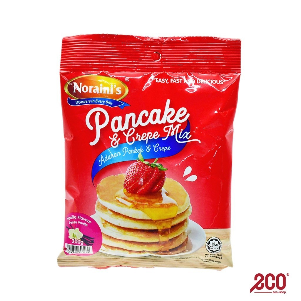 Noraini's Vanilla Pancake & Crepe Mix Flour (200g/Pack) | Shopee Malaysia