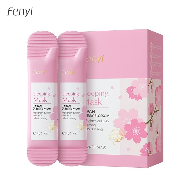 FENYI Cherry Blossom Sleeping Mask Brighten Dull Skin Skin Moisturizing ...