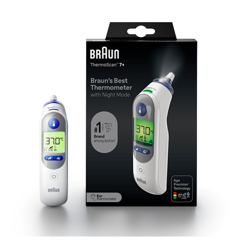 Braun Thermoscan® 7+ IRT 6525 Thermometer Age Smart Technology wide ...