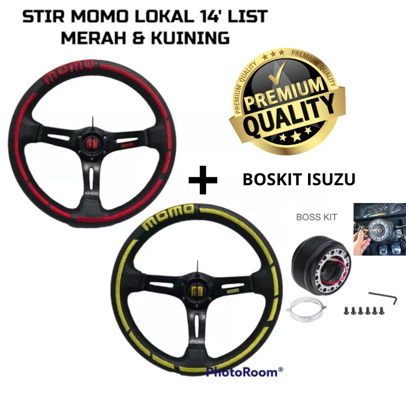 M0m0 14 Inch Car Racing Stir Package Model List+Boskit Isuzu | Shopee Malaysia