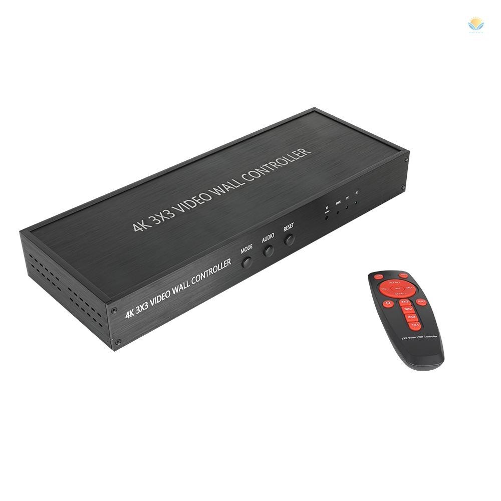 4K 3x3 HDMI TV Video Wall Controller Screen Stitching Processor TV ...