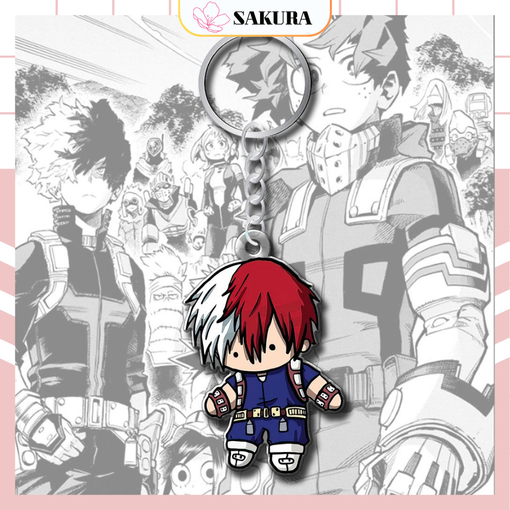 Chibi keychain Anime My Hero Academia, Todoroki All Might Deku Midoriya ...