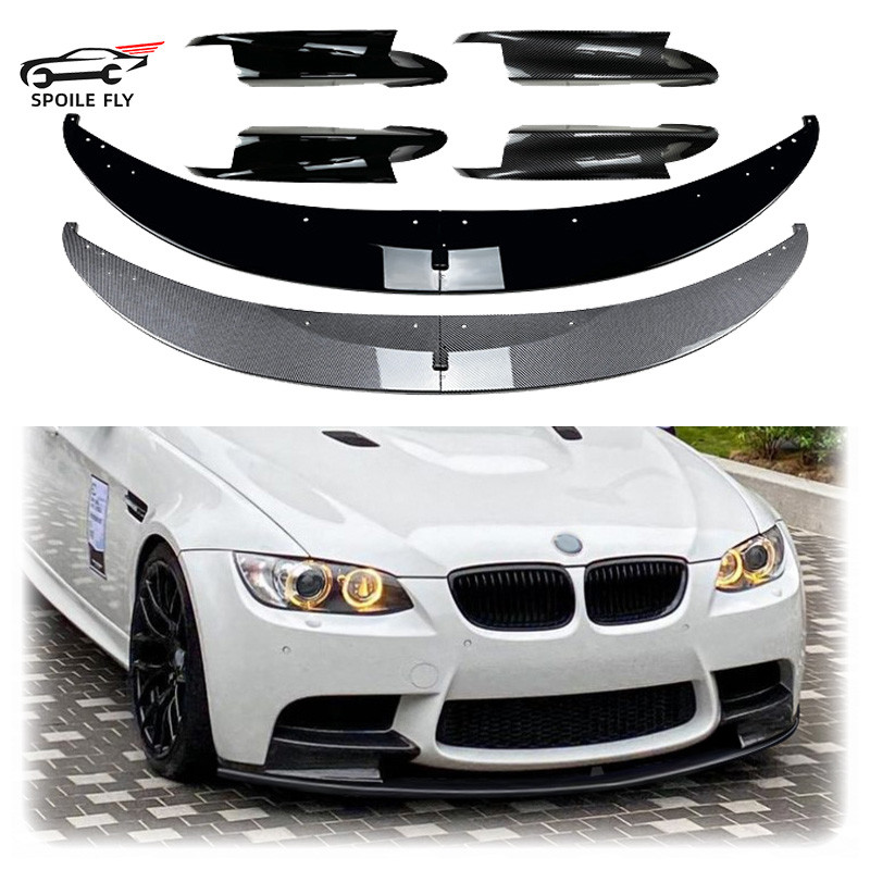4 PCS 2006 To 2013 For BMW 3 Series M3 E90 E91 E92 E93 Front Bumper Lip Splitter Diffuser ...