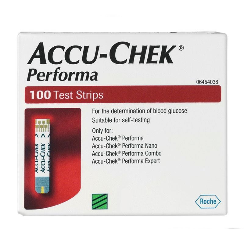 (Exp: 30 Nov 2025) Accu-Chek Performa Blood Glucose Test Strips 100's ...