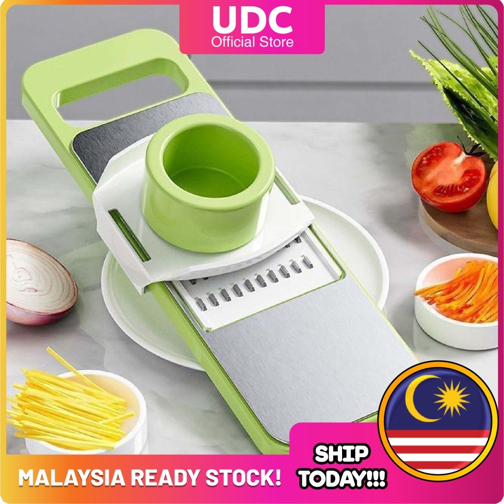 UDC 🔪 5in1 Multifuntional Stainless Steel Slicer Shredder Cutter Mashed ...