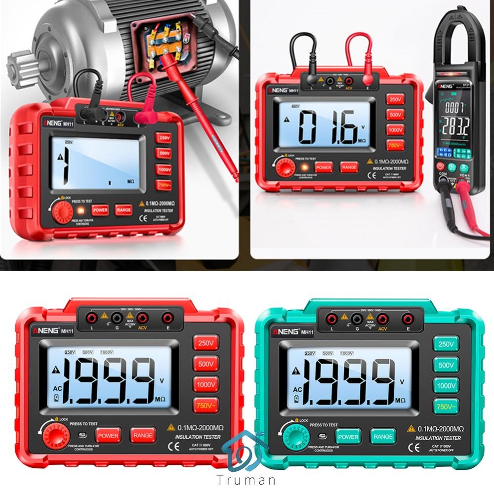 MH11 Digital Megohmmeter Insulation Resistance Testers Useful Ohm ...