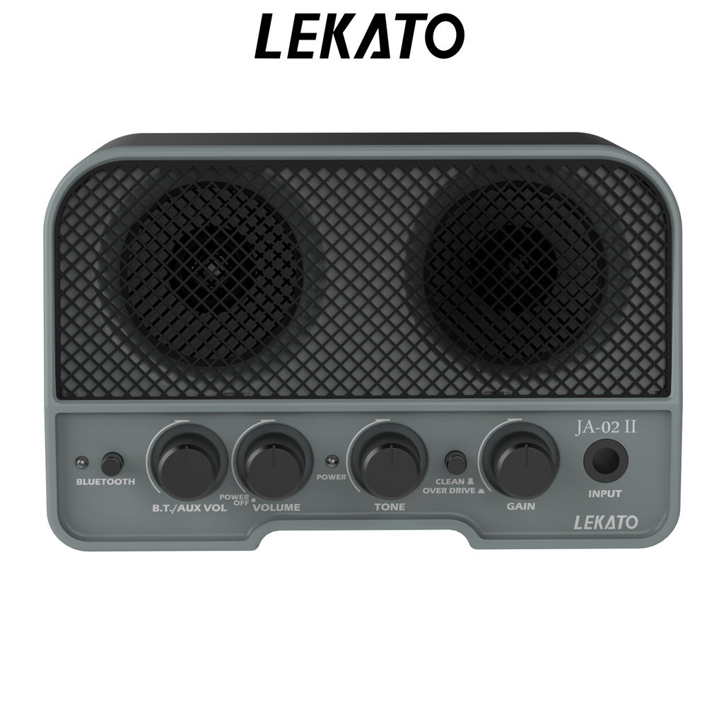 LEKATO Mini Guitar Amp 5W Rechargeable Electric Amplifier Clean&Overdrive Effects 2 Channels ...