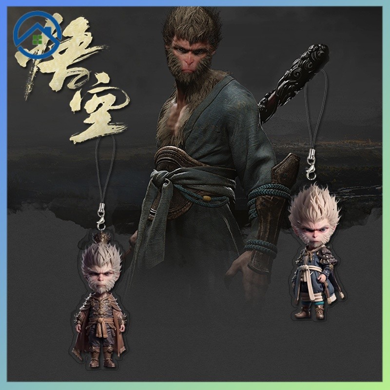 Black Myth Wukong Peripheral New Mobile Phone Charm Acrylic Keychain ...