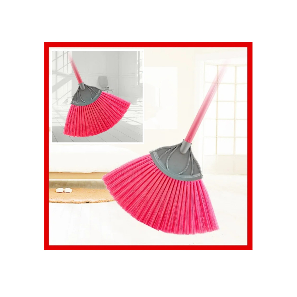 Nylon Soft Broom With wood Handle/ Plastic Soft Broom / Broom Sweeper ...