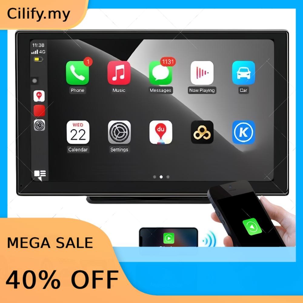 9 Inch Wireless CarPlay Android Auto Car Radio FM/GPS/BT Touch Screen ...