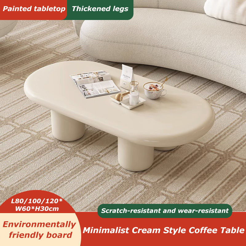 Simple Coffee Table Modern Round Table Side Table Small Oval Table Tea ...