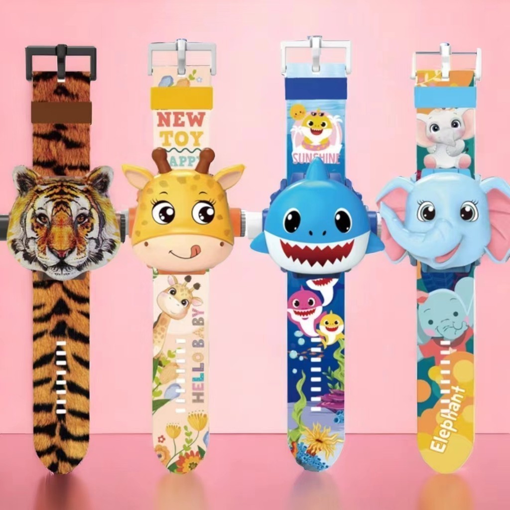 Projector Toys Cartoon Digital Projection Watch for Kids with 24 Images ...