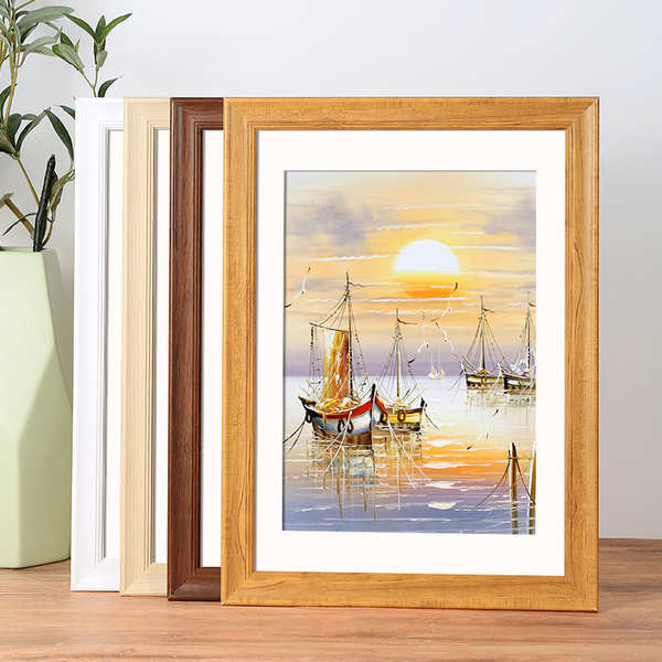 photo frame home decor Bingkai foto kayu, dipasang di dinding, a3A4, bingkai gambar kertas, 4k ...