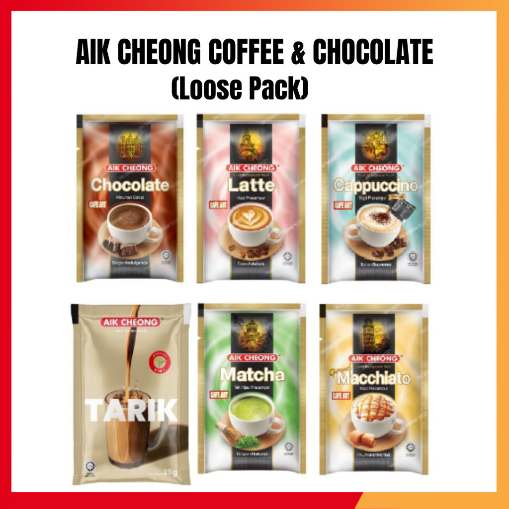 Aik Cheong Coffee / Teh Tarik / Cafe Art 3in1 / Loose Pack / Travel pack / Kopi instant ...